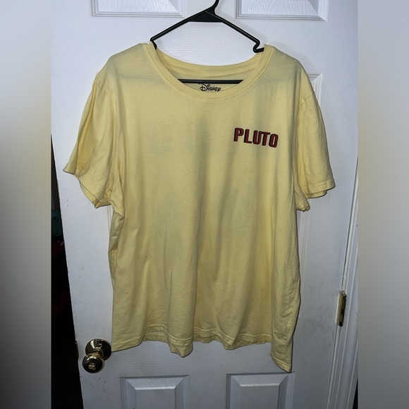 Disney | Shirts | Disney Mens Solid Yellow Pluto Short Sleeve Tshirt Size 2x | Poshmark